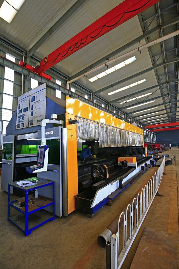 Machinery Manufacturing Production Workshop Stock Image - Image of ...