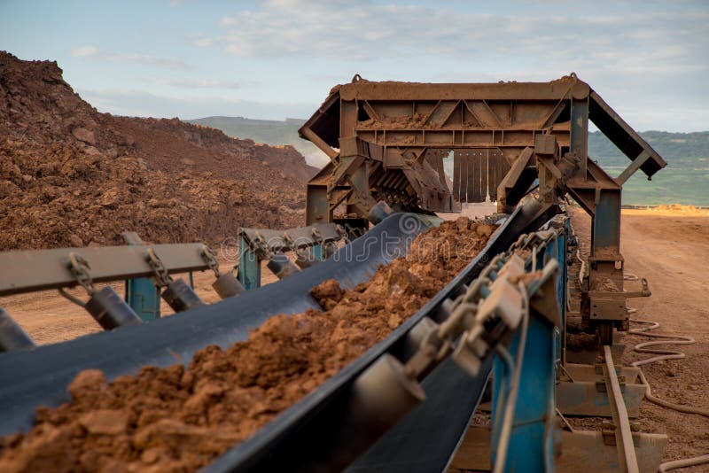 Machinery Process in Coal Mine Stock Photo - Image of energy, coal ...