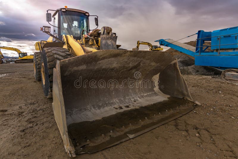 Quarry with Gravel and Gravel Stock Image - Image of equipment, high ...