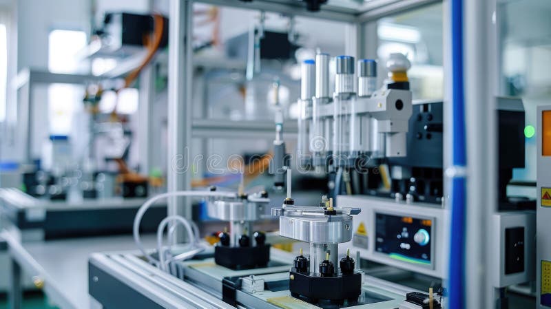 Machinery Setup for Battery Pack Assembly Highlighting Precision ...