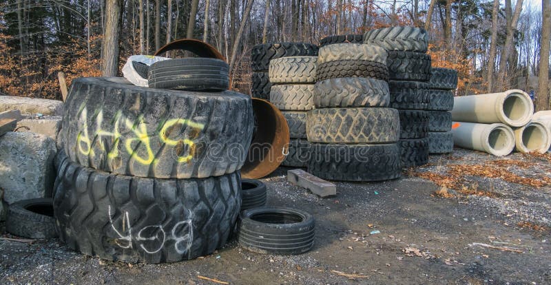 Machinery tires stock photo. Image of tires, heavy, worn - 64004872