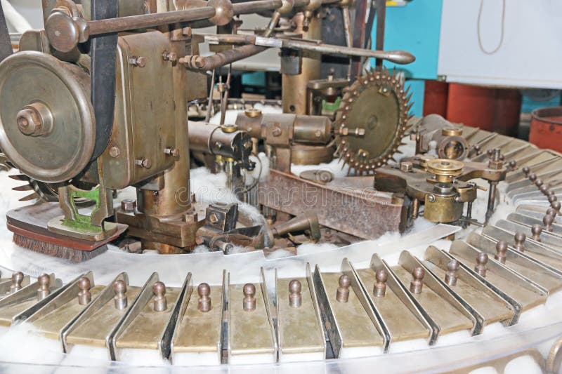 Machinery in a Victorian Textile Mill Stock Image - Image of machine ...