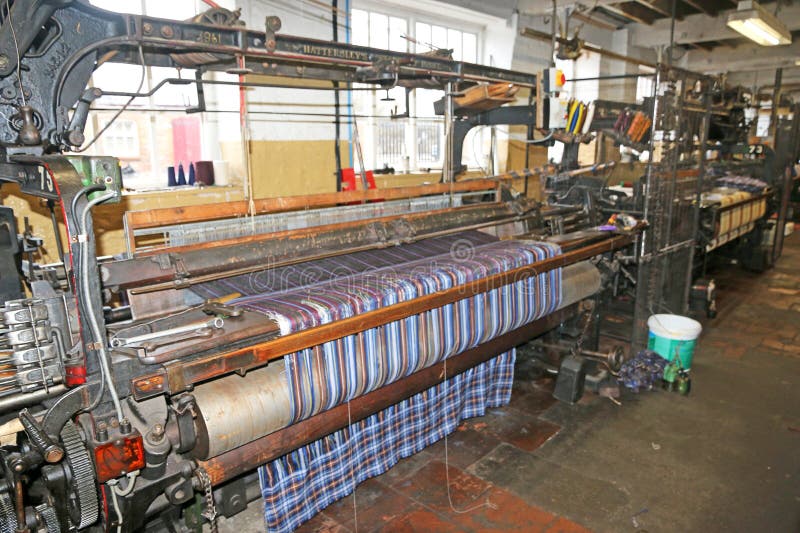 Machinery in a Victorian Textile Mill Stock Photo - Image of ...