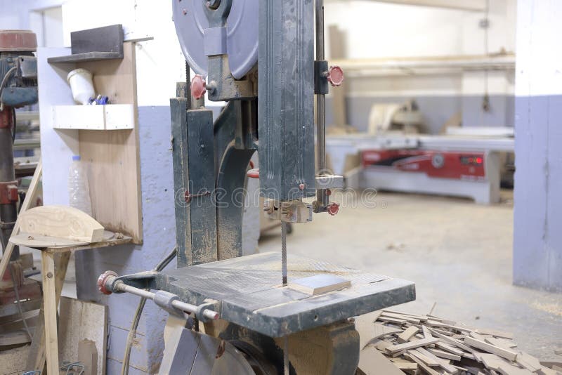 Machinery and Work Tools in the Carpentry Stock Photo - Image of ...