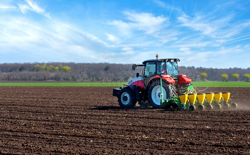 Machines agricoles, semant image stock. Image du lecteur - 30489925
