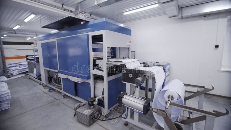 Machines Create Packing for Bottles. Process of Manufacturing Plastic ...