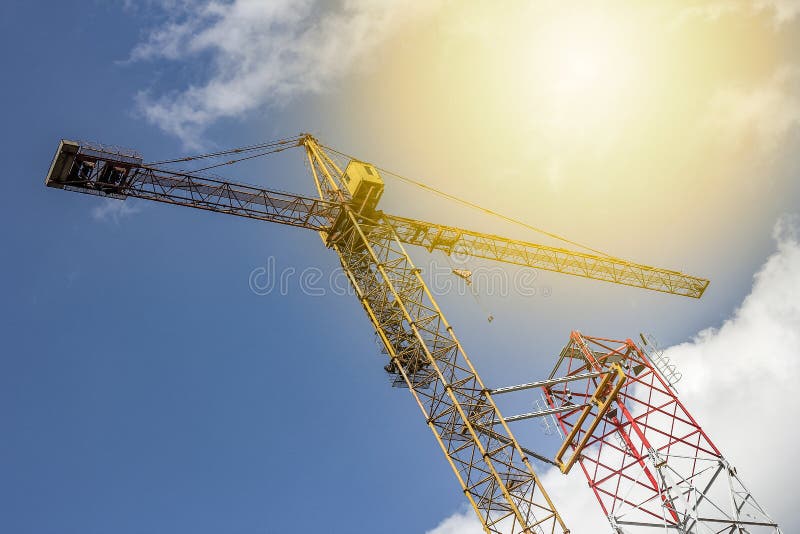 Machines De Construction Sur Le Chantier De Construction Image stock ...