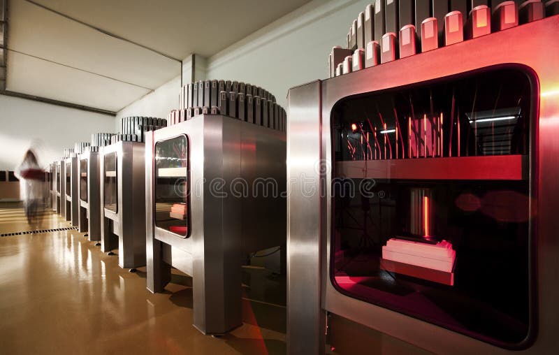 Machines in the Factory. Production Factory Machines Stock Image ...