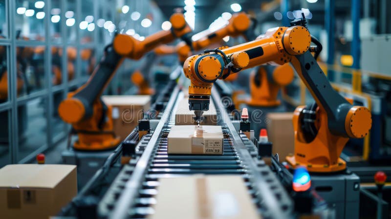 Machines Help: Efficiency and Precision in Manufacturing. Created by AI ...