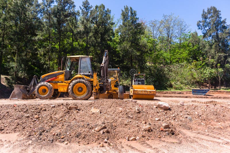 Machines Industrielles De Chantier De Construction De Terrassements ...