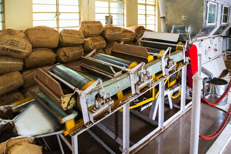 Machines Inside the Tea Factory Stock Photo - Image of food, kerala ...