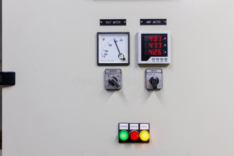 Machines Instrument Panel for Electric Energy Voltage Regulator Panel ...