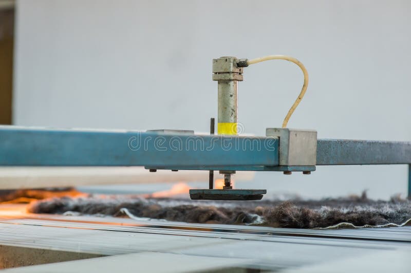 Machines for Processing Natural Leather and Fur Stock Photo - Image of ...