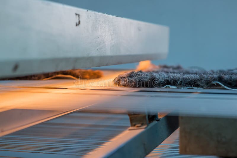 Machines for Processing Natural Leather and Fur Stock Image - Image of ...