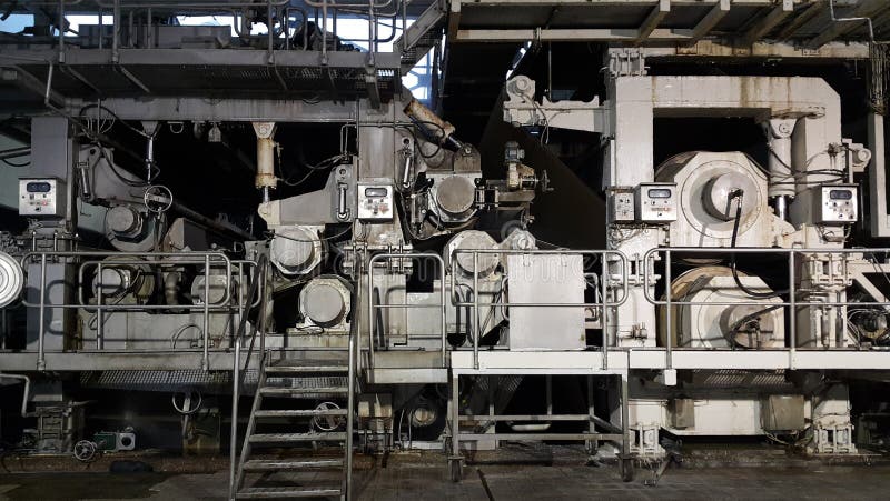Machines for the Production of Dry Pulp Stock Photo - Image of factory ...