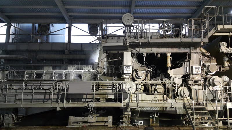 Machines for the Production of Dry Pulp Stock Photo - Image of drum ...