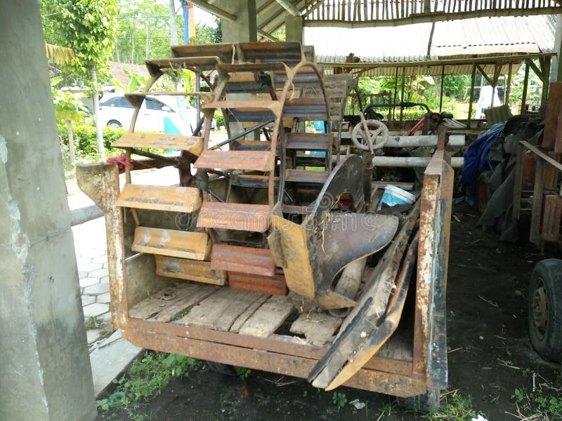 The Machines for the Rice Fields are Old Stock Image - Image of fields ...