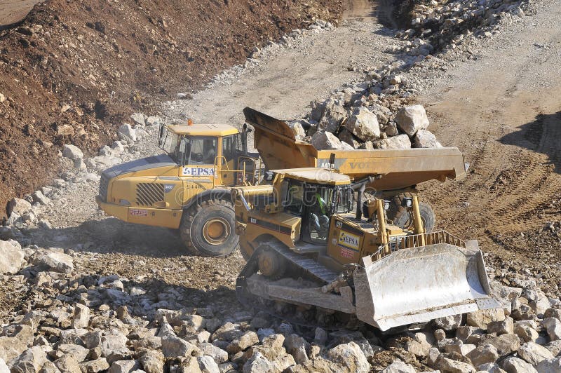 Machines Work on Public Works Editorial Image - Image of liebherr ...