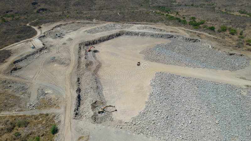 Machines Working in Cement Quarry Stock Image - Image of cement ...