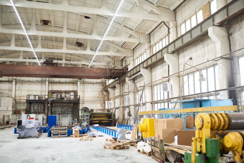 Machines workshop at plant stock image. Image of industry - 107345627