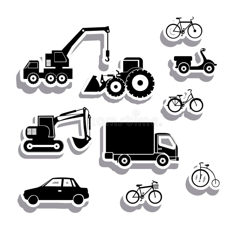 Machinespictogrammen vector illustratie. Illustration of pictogrammen ...