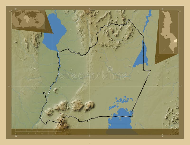 Machinga, Malawi. Physical. Capital Stock Illustration - Illustration ...