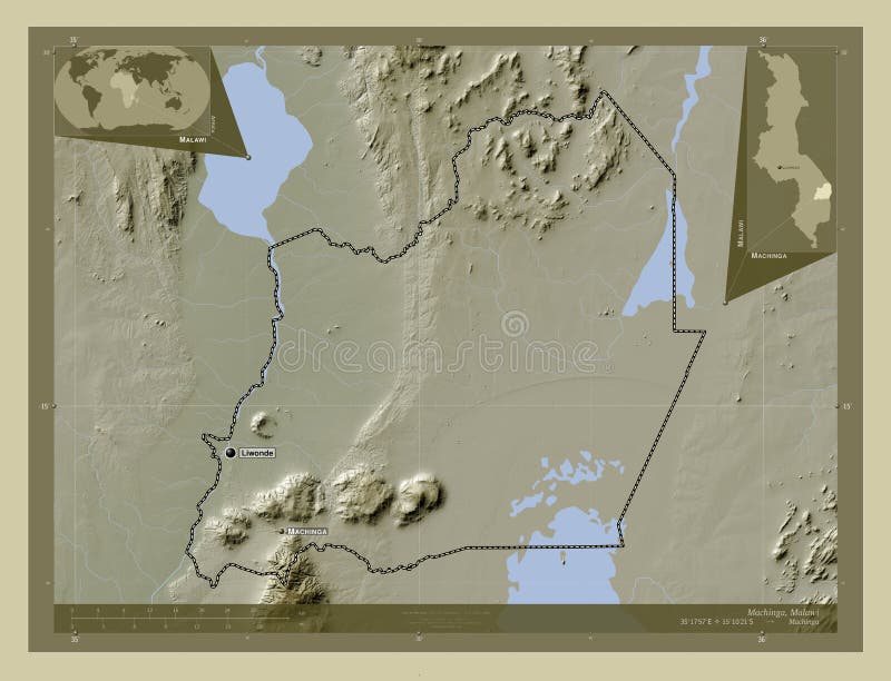 Machinga, Malawi. Wiki. Labelled Points of Cities Stock Illustration ...