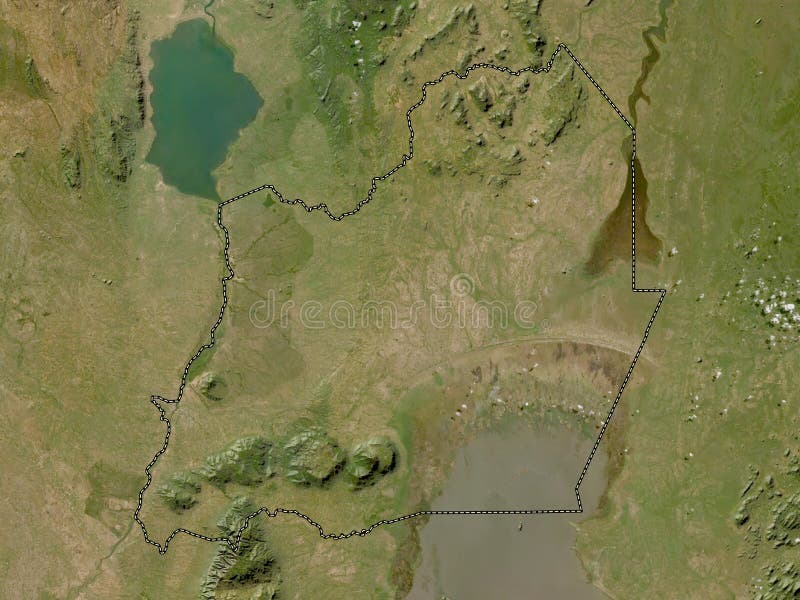 Machinga, Malawi. Low-res Satellite. No Legend Stock Illustration ...