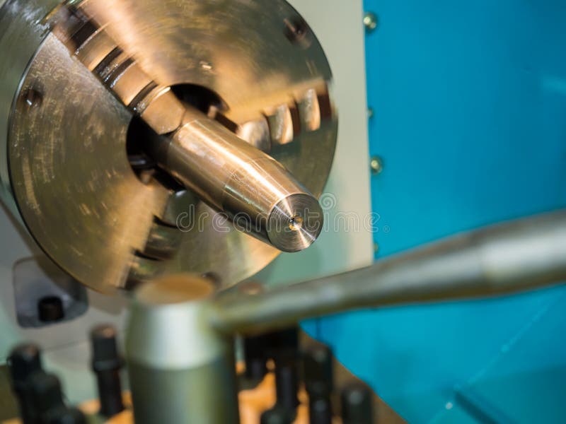 Machining Automotive Part by Cnc Turning Machine Stock Photo - Image of ...