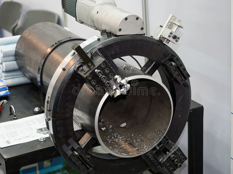 Machining Automotive Part by Cnc Turning Machine Stock Photo - Image of ...