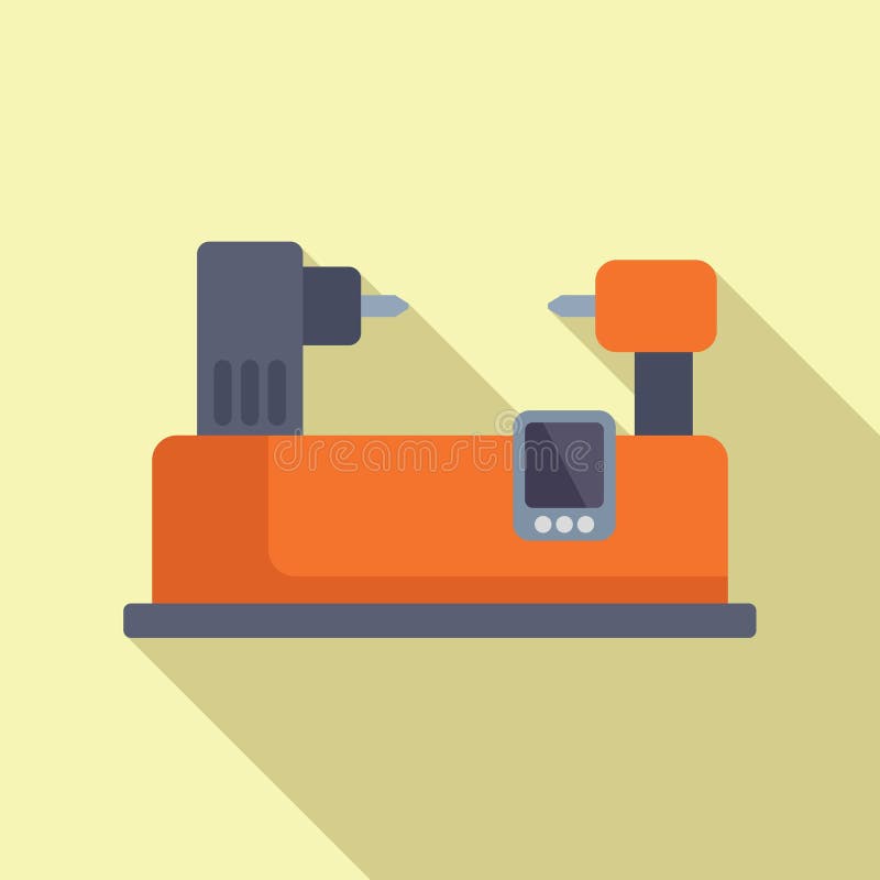 Machining Center Icon Flat Vector. Router Press Tool Stock Vector ...