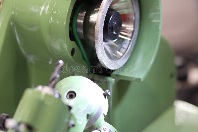 Machining Cutting Tool Regrinding Equipment Stock Photo - Image of ...