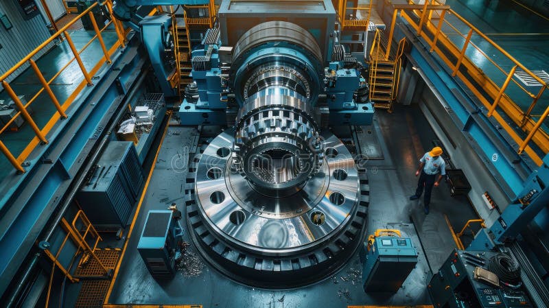 Machining of Gear Wheels with Milling Tools. Metalworking of Parts in ...