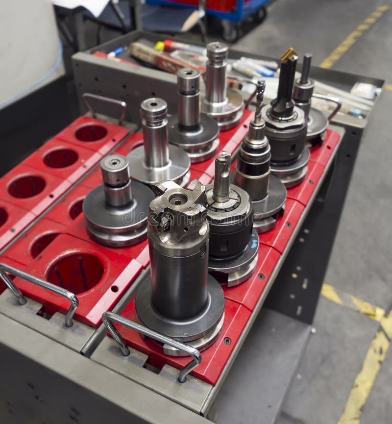 Machining Holder for Machining Center Stock Photo - Image of measuring ...