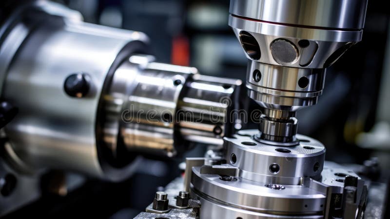 Machining a Part on a Milling Machine Stock Illustration - Illustration ...