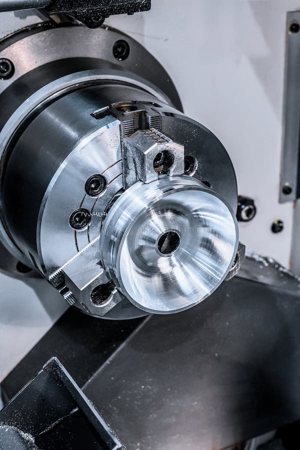 Machining of Parts on a Lathe. Stock Image - Image of accuracy, chuck ...