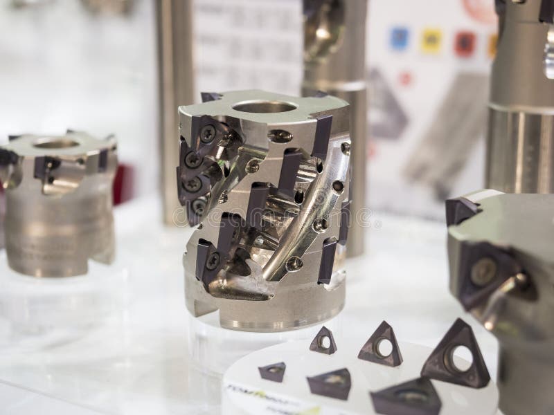 Machining Work Parts Zero Setting Stock Image - Image of cutting ...