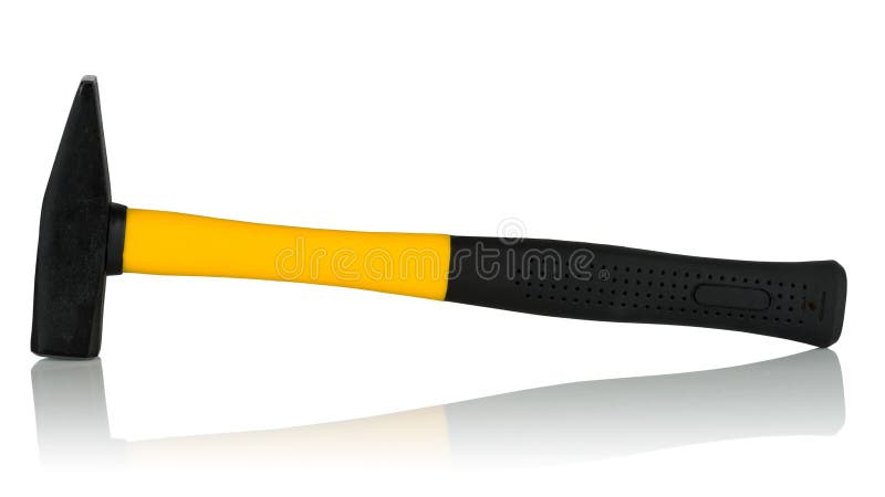 Machinist Hammer with Square Head Stock Photo - Image of tool, steel ...