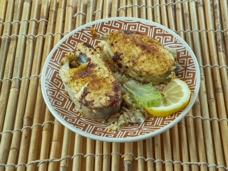 Machli Biryani stock image. Image of tikka, safran, danpauk - 90703701