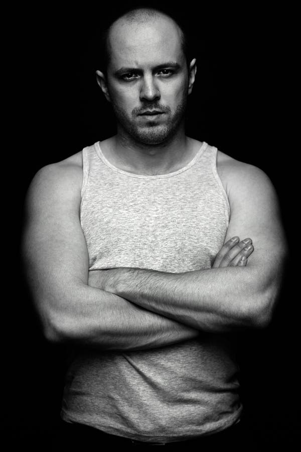 Macho foto de stock. Imagem de modo, macho, postura, severo - 57561030