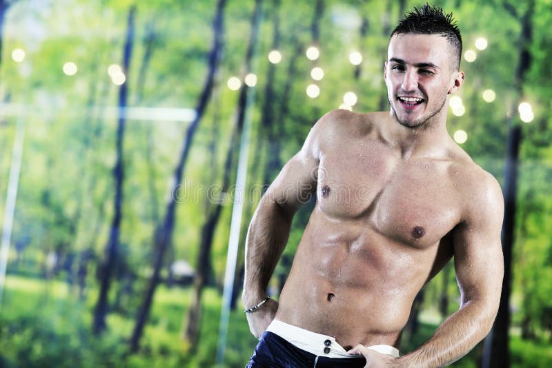 Macho man stock image. Image of bulge, muscular, suggestive - 25943983