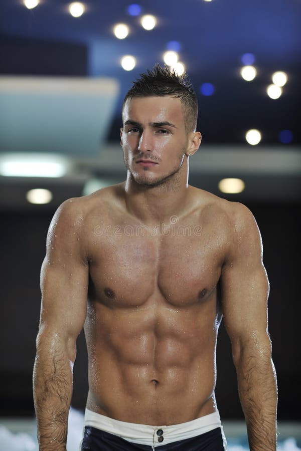 Macho man stock photo. Image of relax, drops, hotel, macho - 14842820