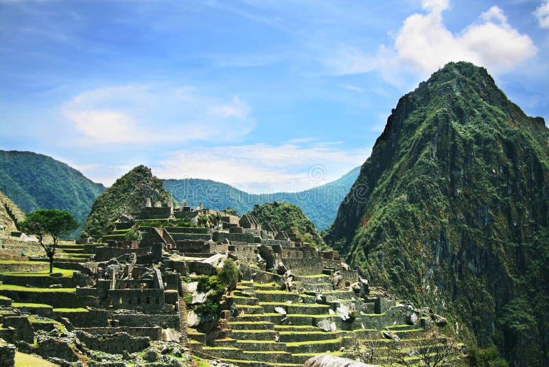 Machu-Picchu city stock image. Image of stone, peru, archeology - 54180981