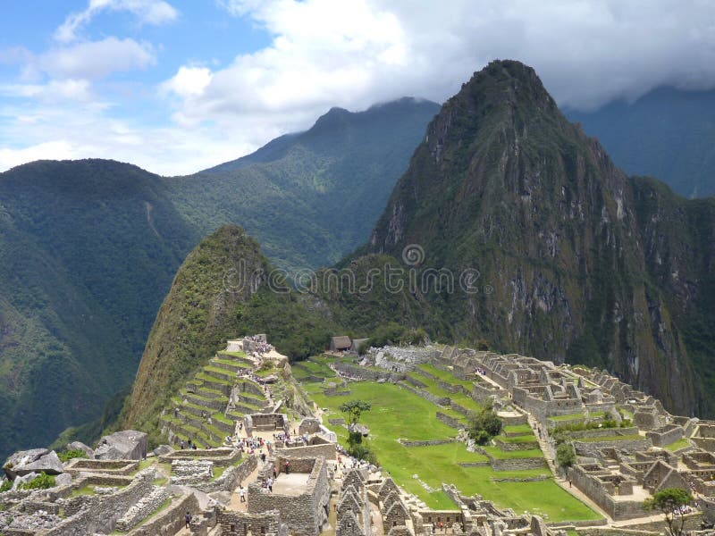 Machu Picchu Inka Sacred Ruin Stock Photo - Image of construction ...