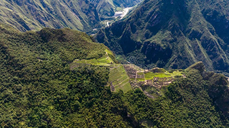 Machu Picchu, Peru. Aerial View Stock Image - Image of culture, drone ...