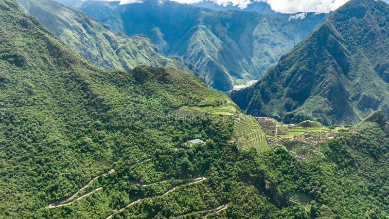 Machu Picchu, Peru. Aerial View Stock Image - Image of andes, place ...