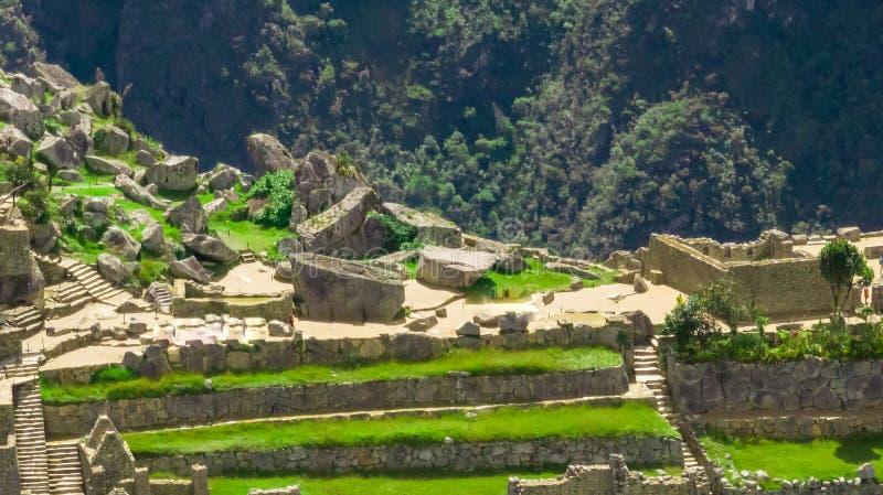 Machu Picchu, Peru. Aerial View Stock Photo - Image of peruvian, cuzco ...