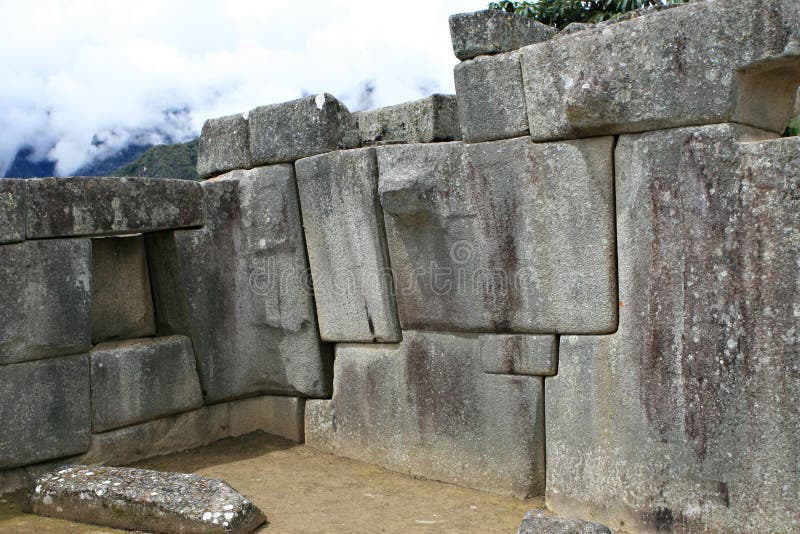 Machu Picchu Stonework stock photo. Image of landscape - 46410154