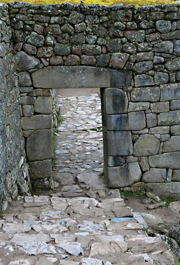 Machu Picchu Stonework stock photo. Image of andes, inca - 48836436