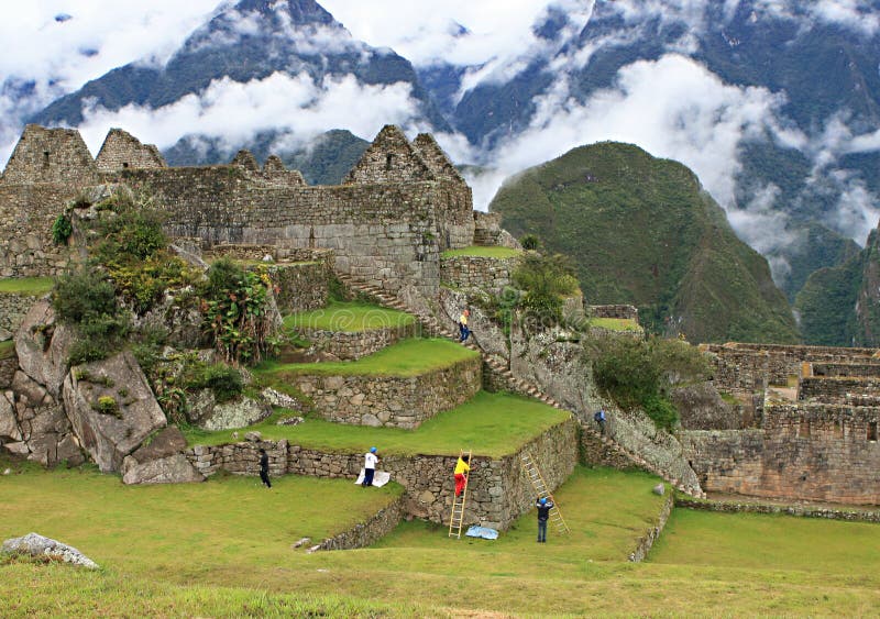 Machu Picchu Stonework stock photo. Image of america - 56572812